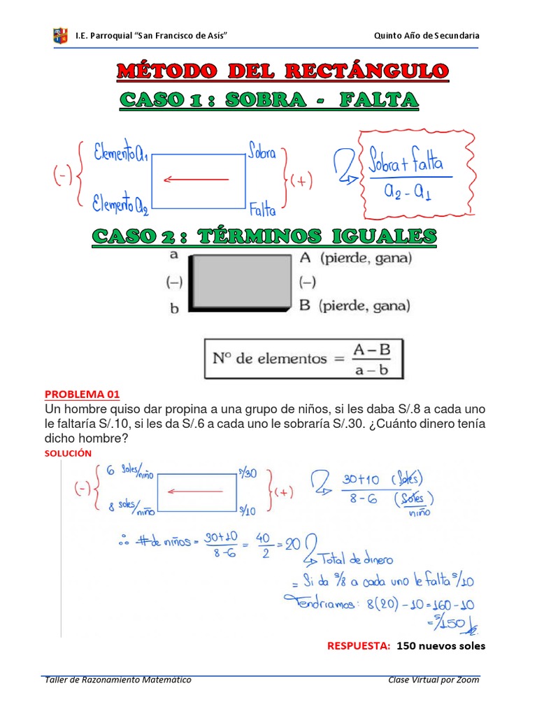 Quinto - Método Del Rectángulo | PDF