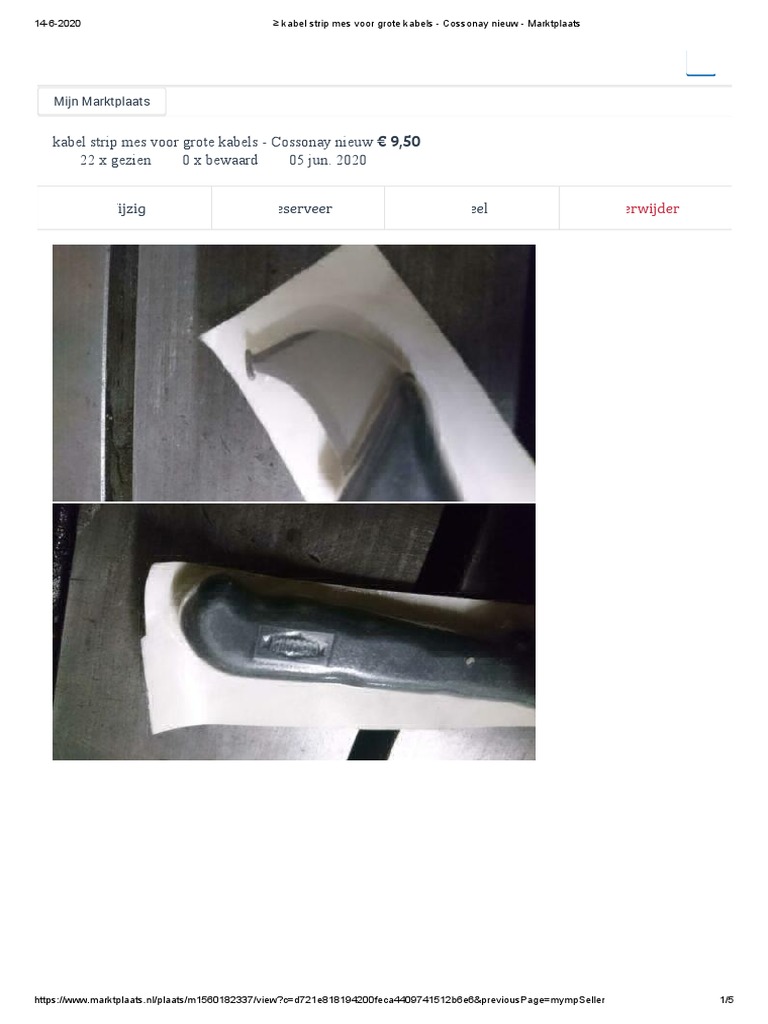 Kabel Strip Mes Voor Grote Kabels - Cossonay Nieuw - Marktplaats PDF | PDF