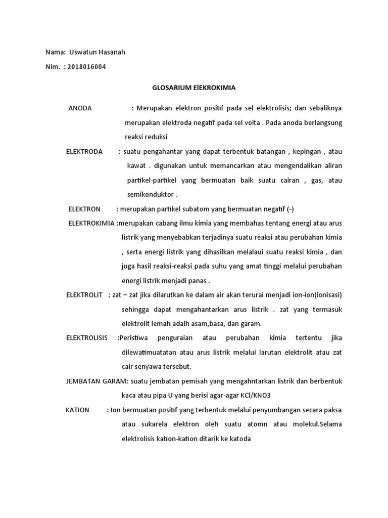 GLOSARIUM | PDF | Sains & Matematika