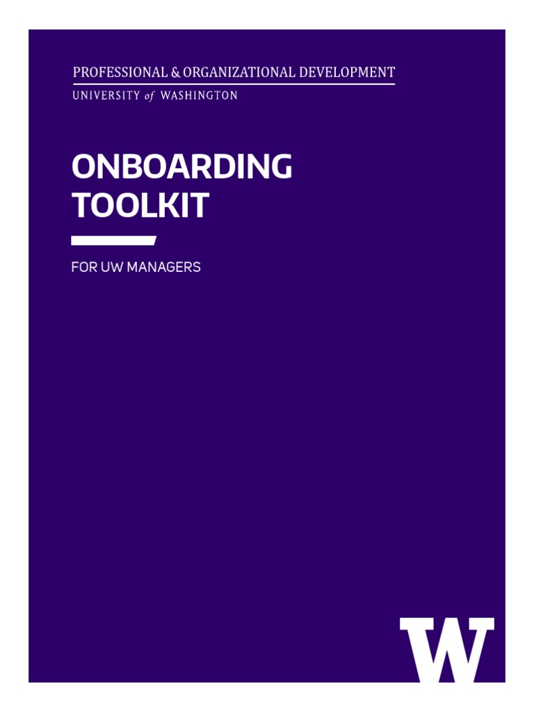 Onboarding Toolkit: Professional Organizational Development | PDF ...