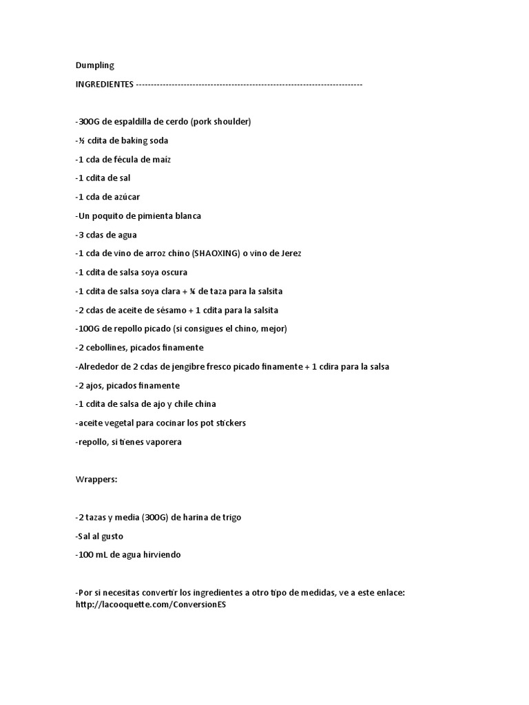 Dumpling Pdf