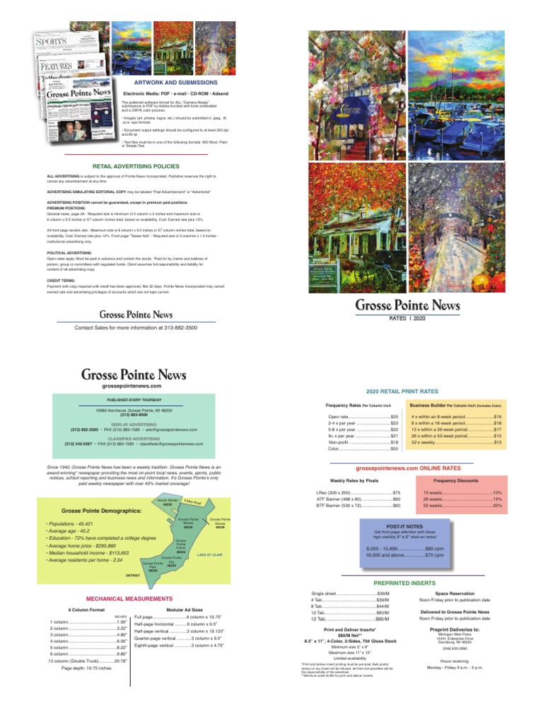 2020 Rate Card | PDF | Communication Design | Mass Media