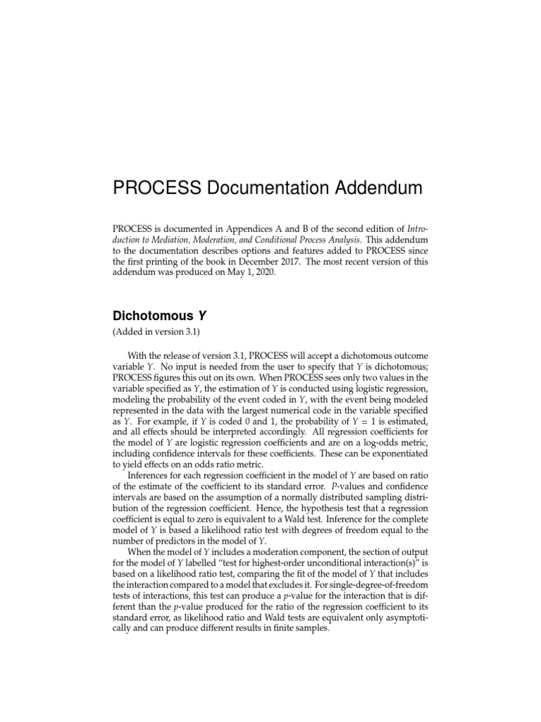 Version 3 Documentation Addendum | PDF | Logistic Regression | Categorical Variable