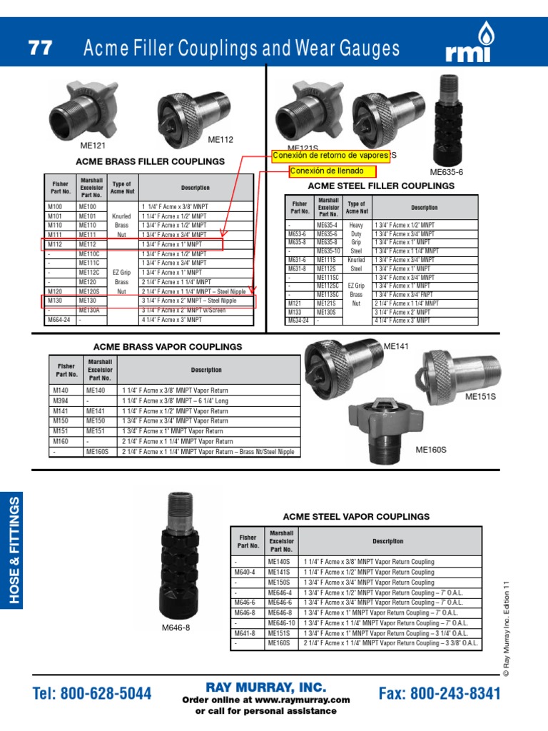 Acme LPG Filler Couplings | PDF | Electrical Connector | Building ...