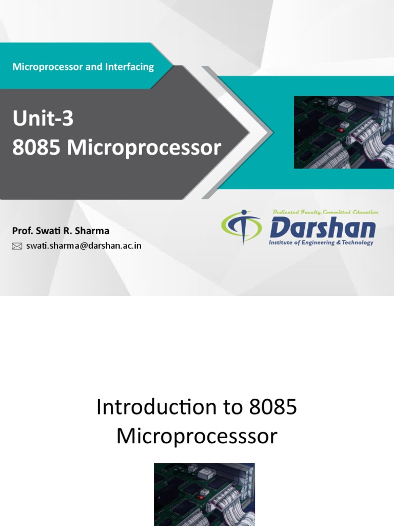 An Introduction to the 8085 Microprocessor: Architecture, Programming Model, and Registers | PDF ...