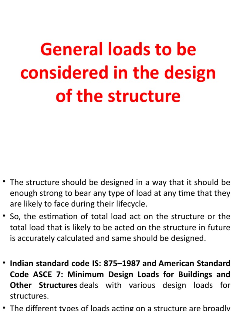 Types of Loads On Structure | PDF | Snow | Earthquakes