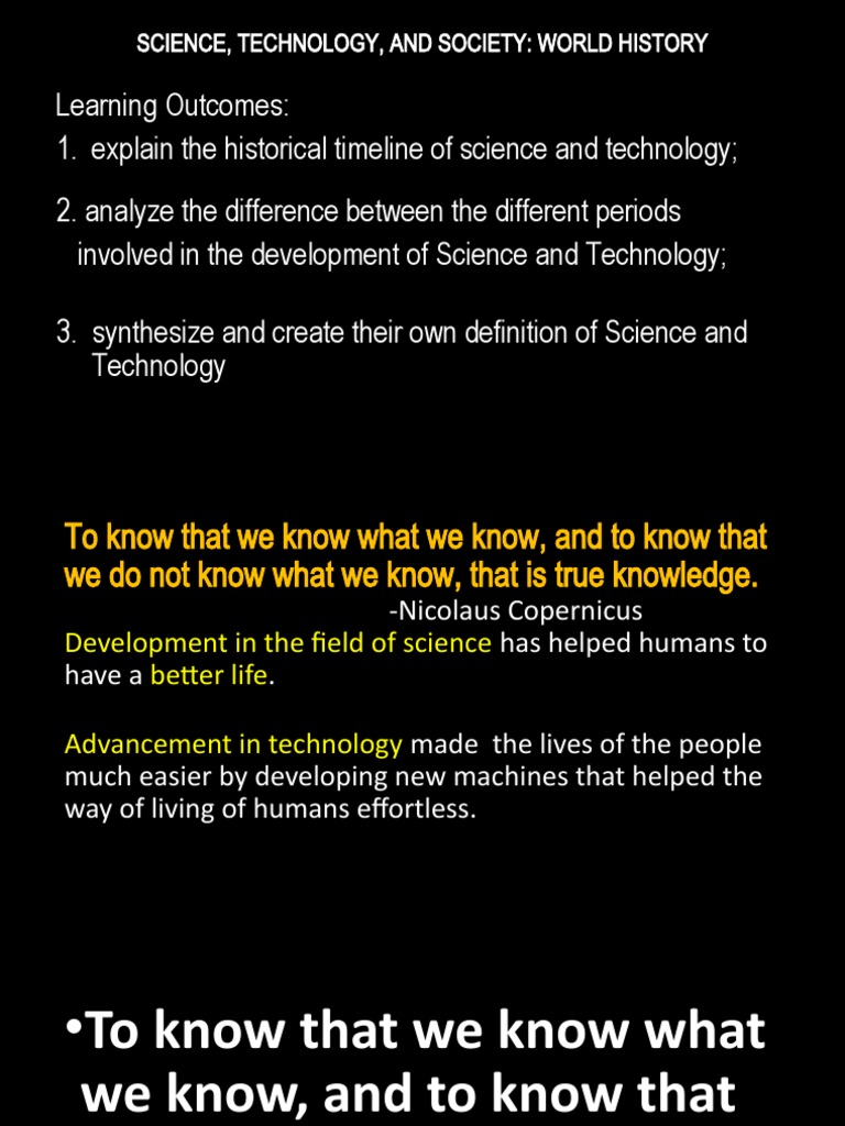 Science, Technology, and Society: World History | PDF | Printing Press ...