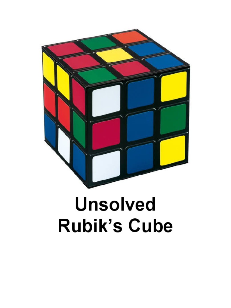 Unsolved Rubik's Cube | PDF