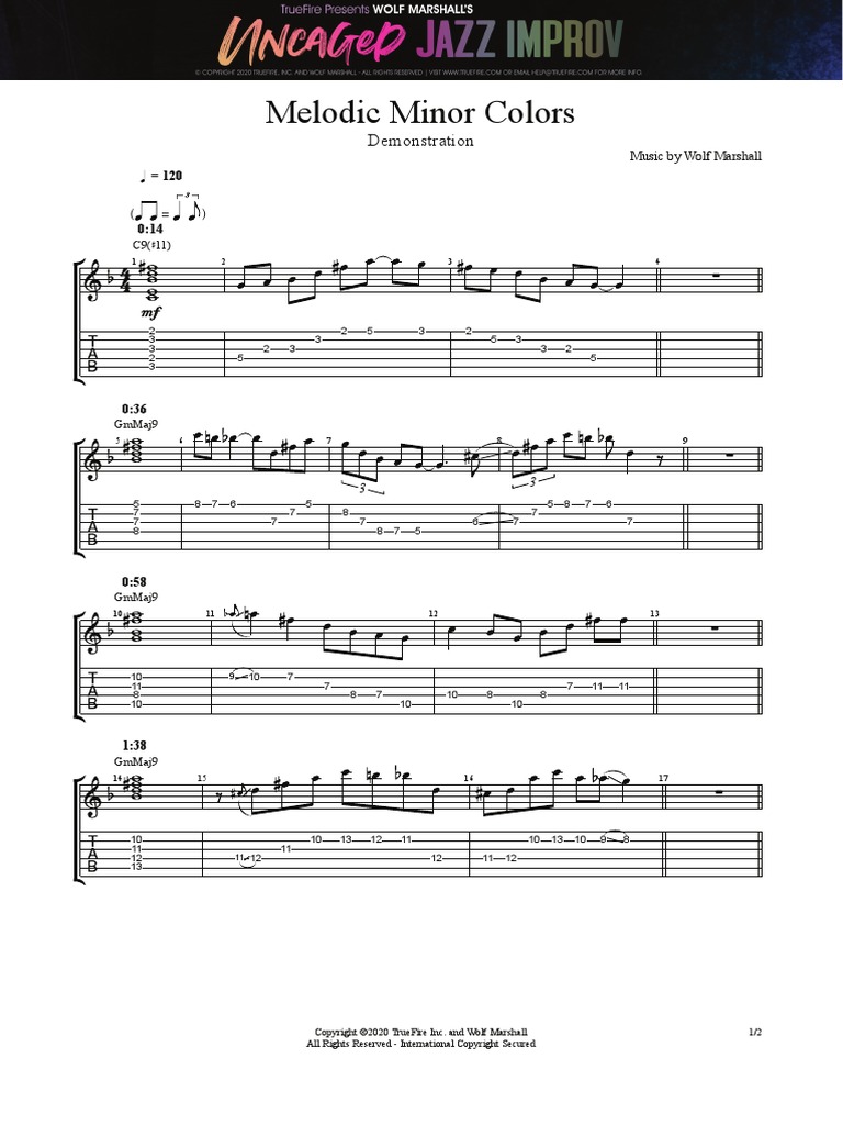 33 - Melodic Minor Colors - Demonstration | PDF | Freedom Of Expression ...