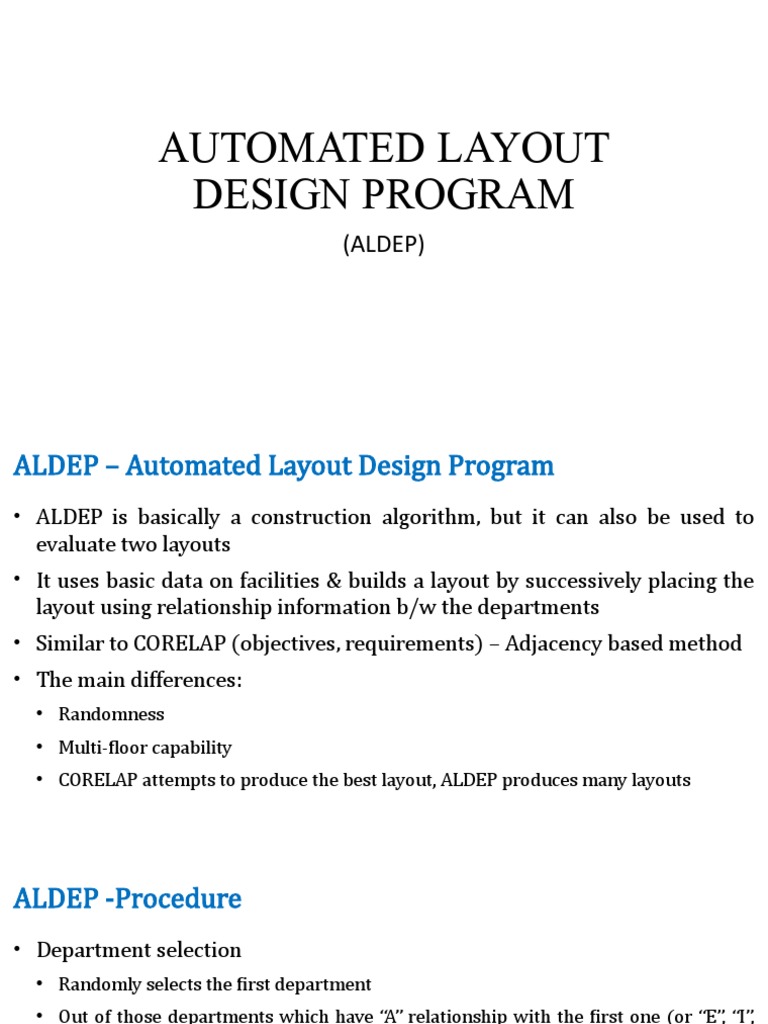 Chapter 06 - ALDEP Presentation | PDF | Randomness | Applied Mathematics