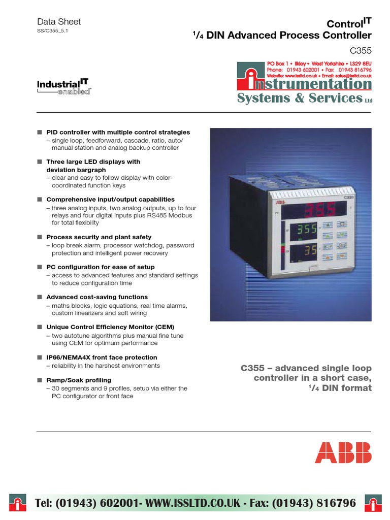 Abb C 355 Controller | PDF | Control Theory | Electrical Engineering