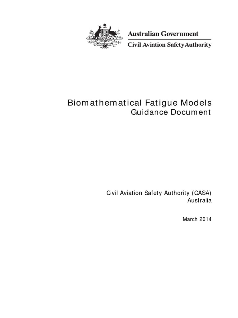 Biomathematical - Fatigue - Models (CASA 2014) | PDF | Sleep | Risk