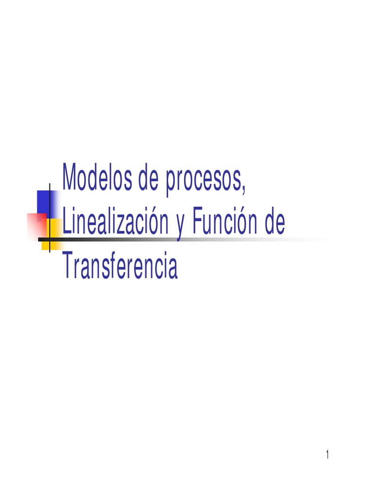 C03-Linealizacion y Funcion de Transferencia | PDF | Linealidad | Ecuaciones