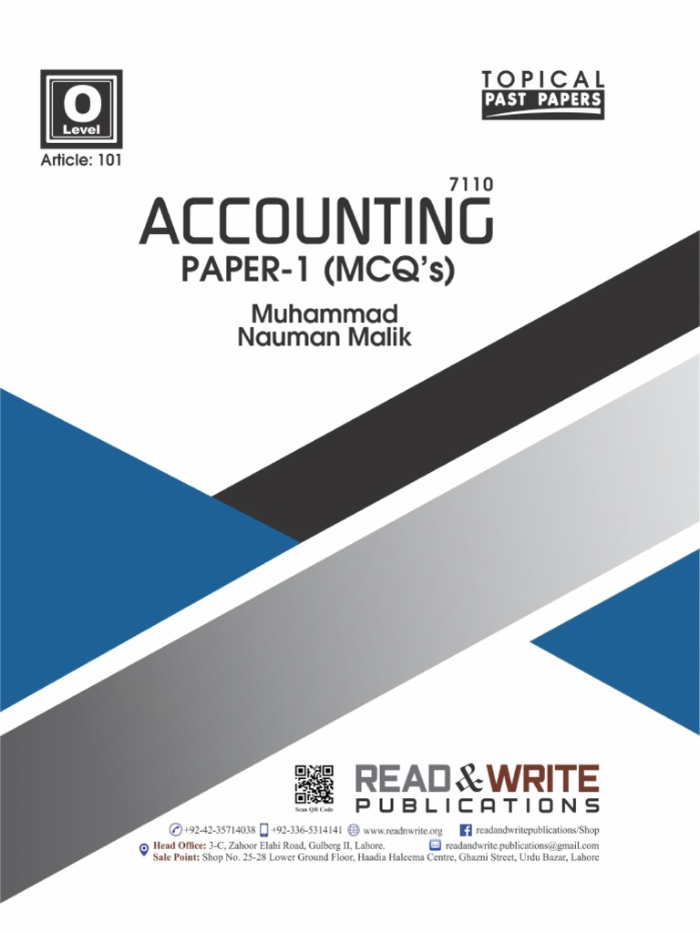 101 O Level Accounting Paper 1 (Topical & Yearly) | Download Free PDF ...