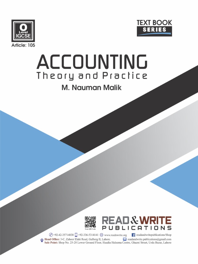 O-Level Accounting Theory & Practice | PDF | Debits And Credits ...