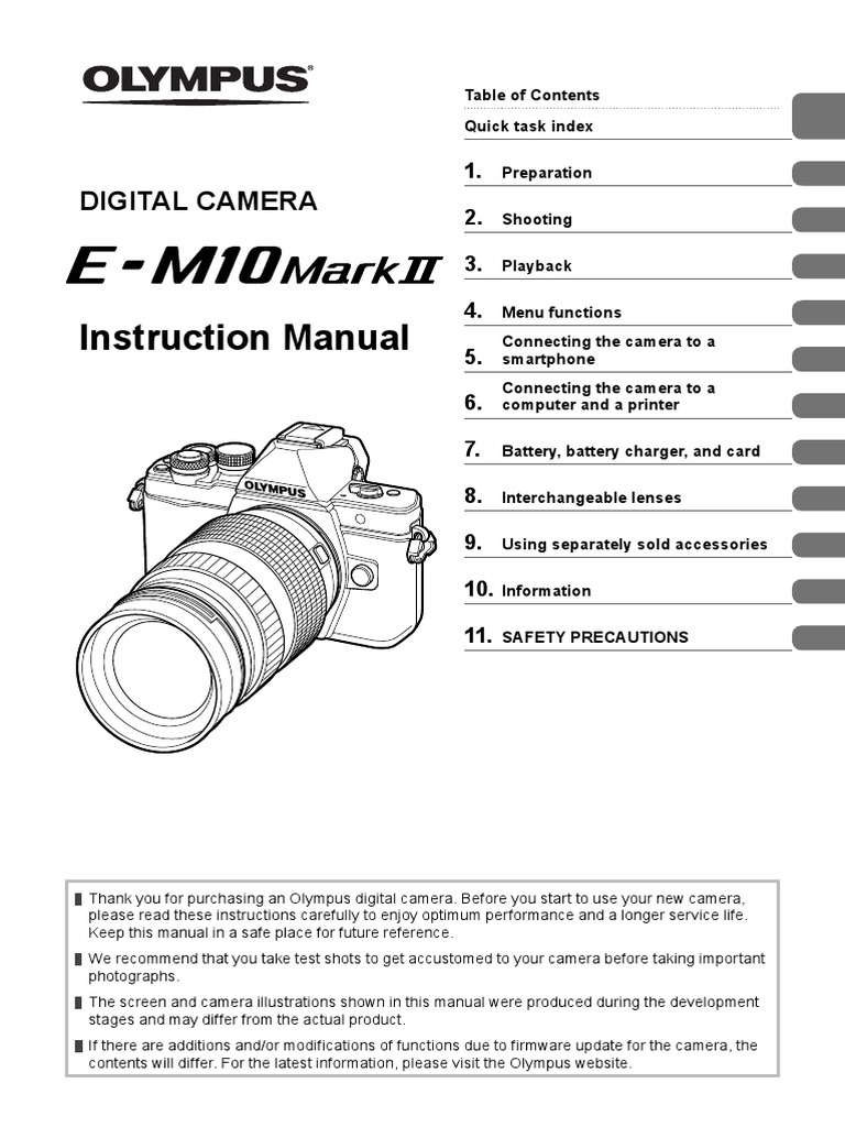 Instruction Manual: Digital Camera | PDF