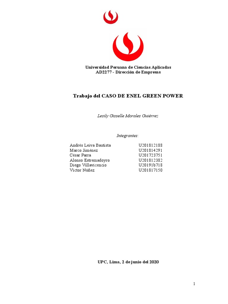 Caso Enel Grupal Terminado | PDF | Fotovoltaica | Vehículo aéreo no tripulado