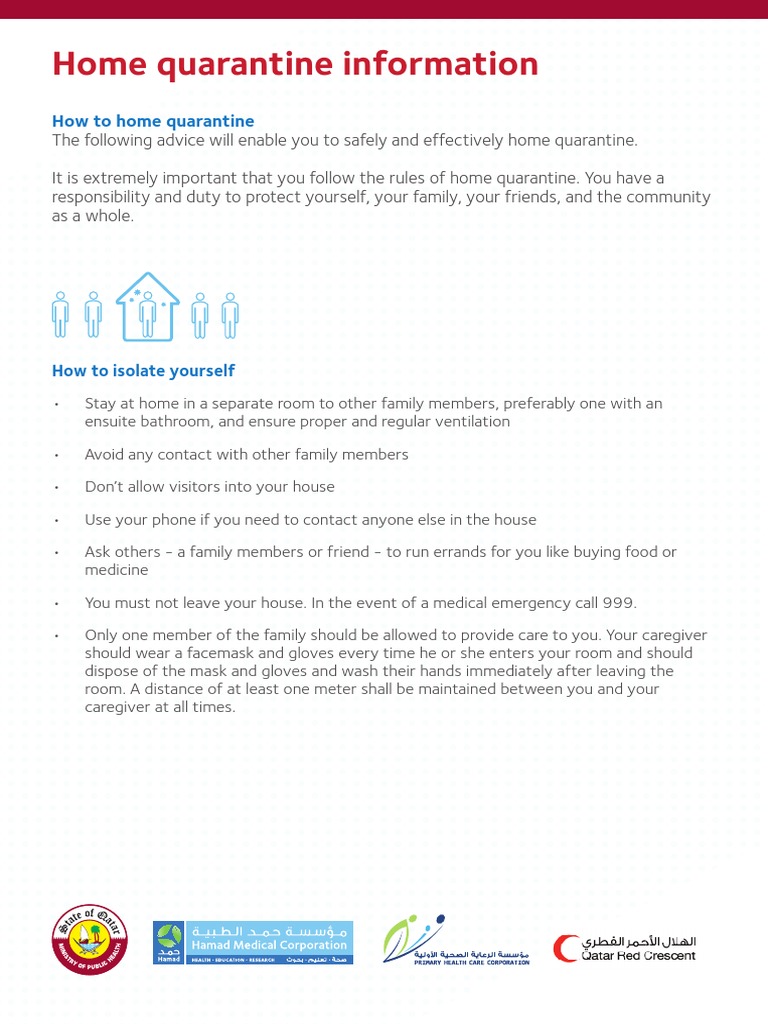 Home Quarantine Guidelines and Tips | PDF