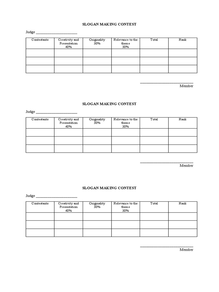 Slogan Making Contest | PDF