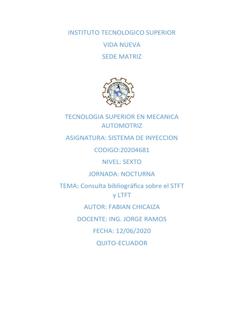 STFT y LTFT | PDF | Energía y recursos | Informática y tecnología de la ...