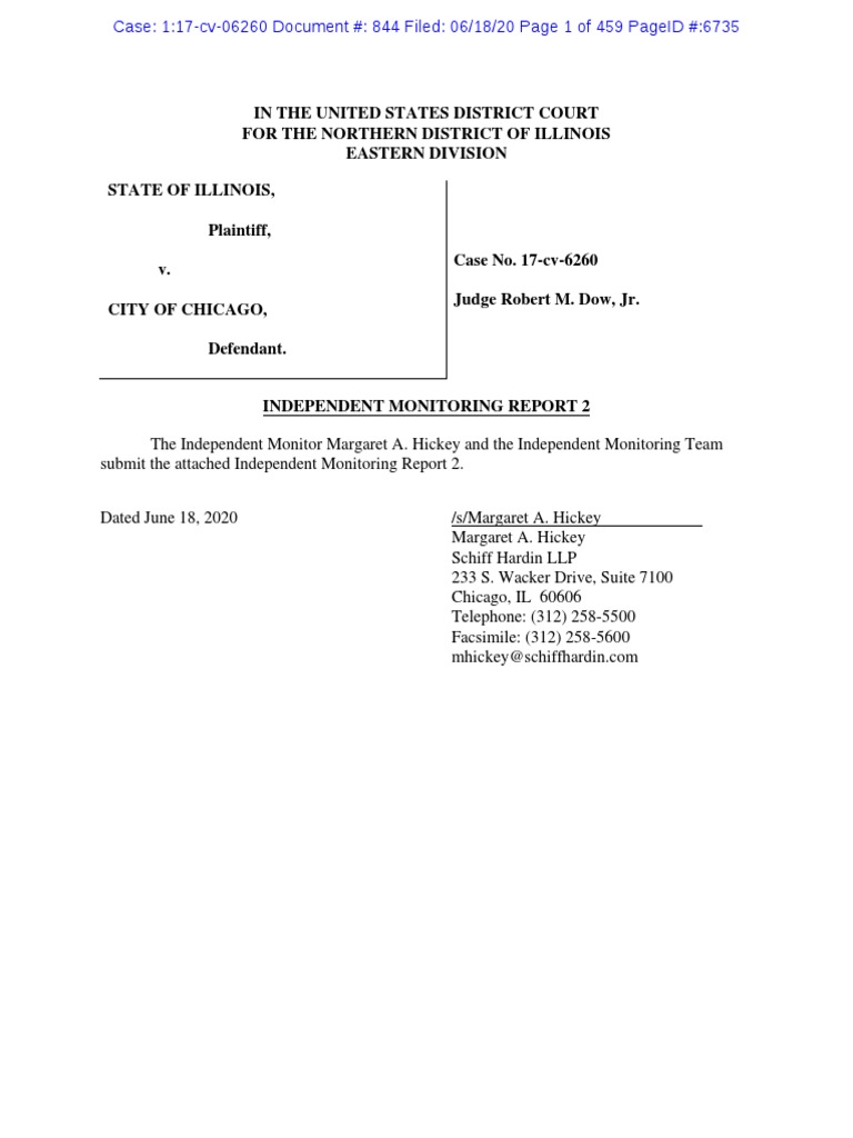 2020 06 18 Independent Monitoring Report 2 Filed | PDF | Finance ...