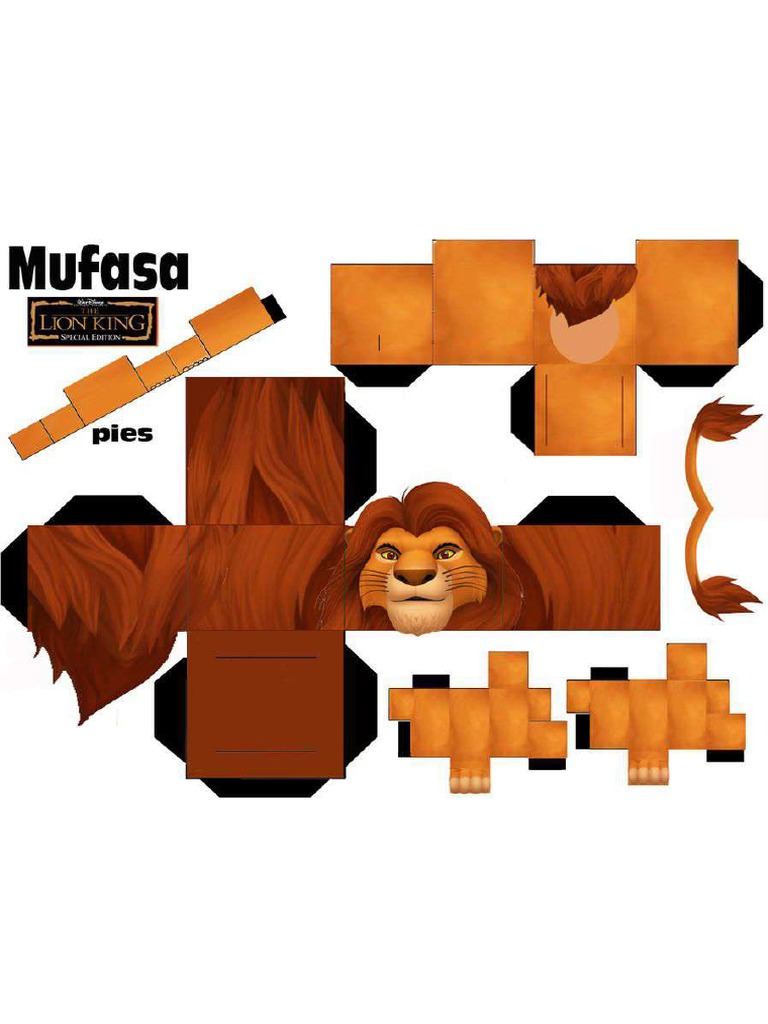 Mufasa Papercraft PDF | PDF