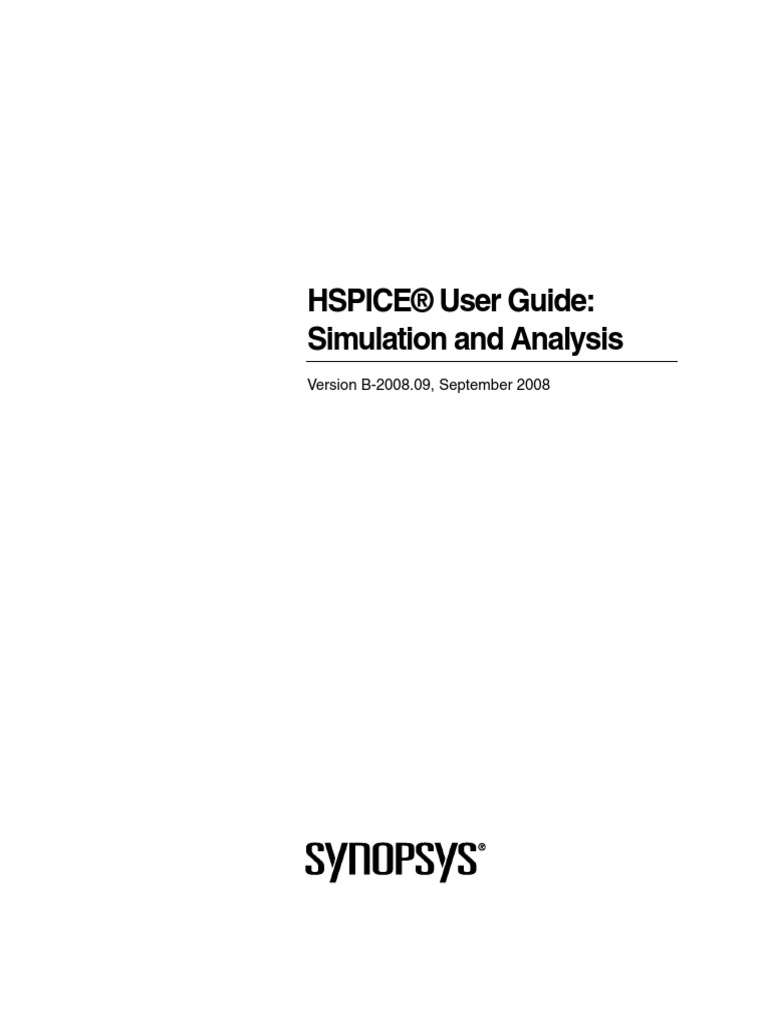 Hspice Sa PDF | PDF | Spice | License