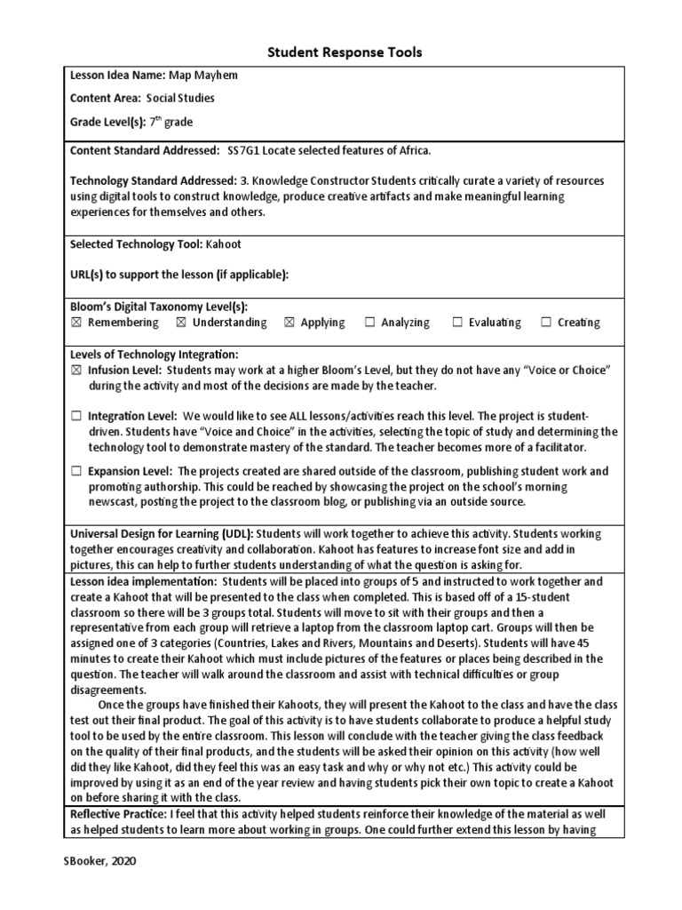 m07 Student Responce Tools | PDF