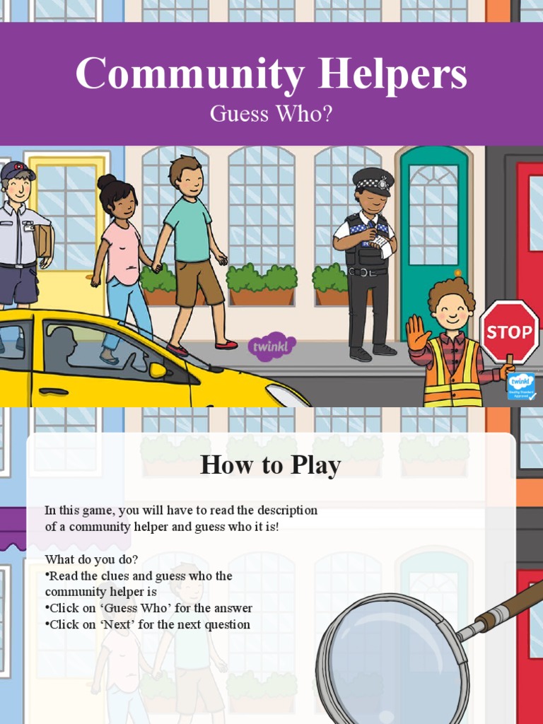 Community Helpers Powerpoint Game - Ver - 2 | PDF | Self-Improvement