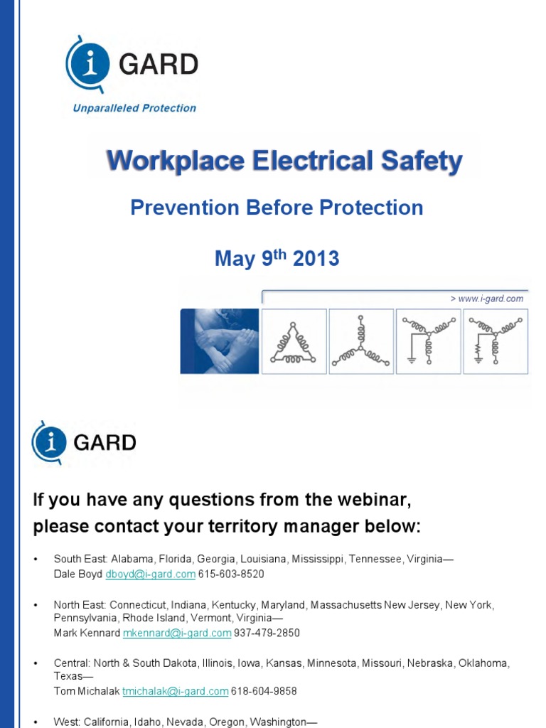 I-Gard - Workplace Electrical Safety Webinar PDF | PDF | Computers