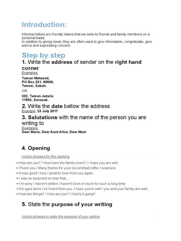 How To Write Formal Letter | PDF
