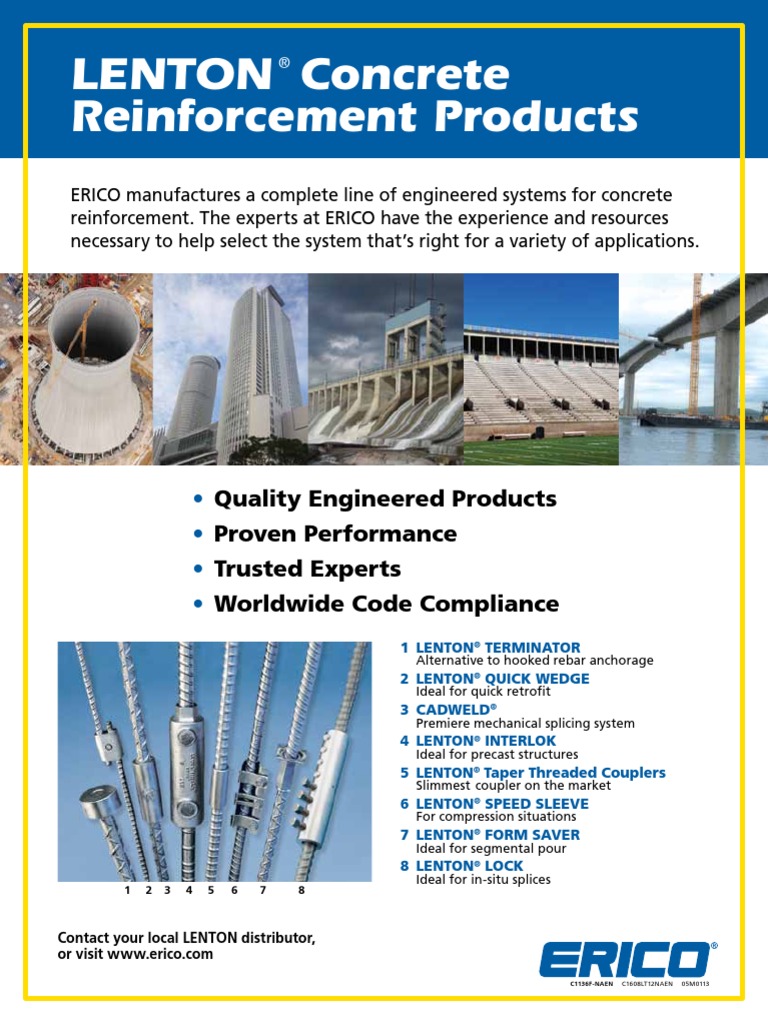 Lenton Concrete Reinforcement Products | PDF