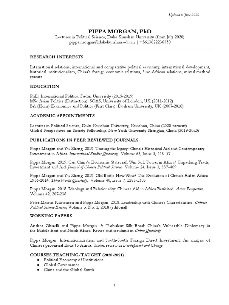 Pippa Morgan, PHD: Research Interests | PDF