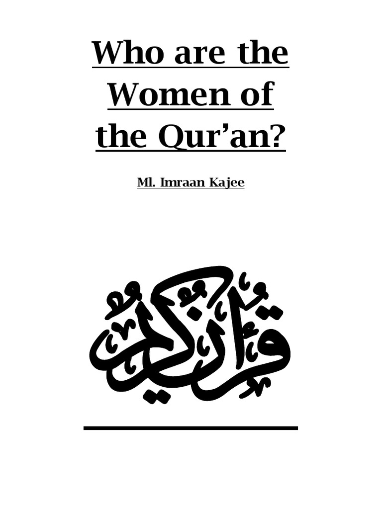 Women of The Qur'aan - Final - ML Imraan Kajee-3 PDF | PDF | Quran | Islam