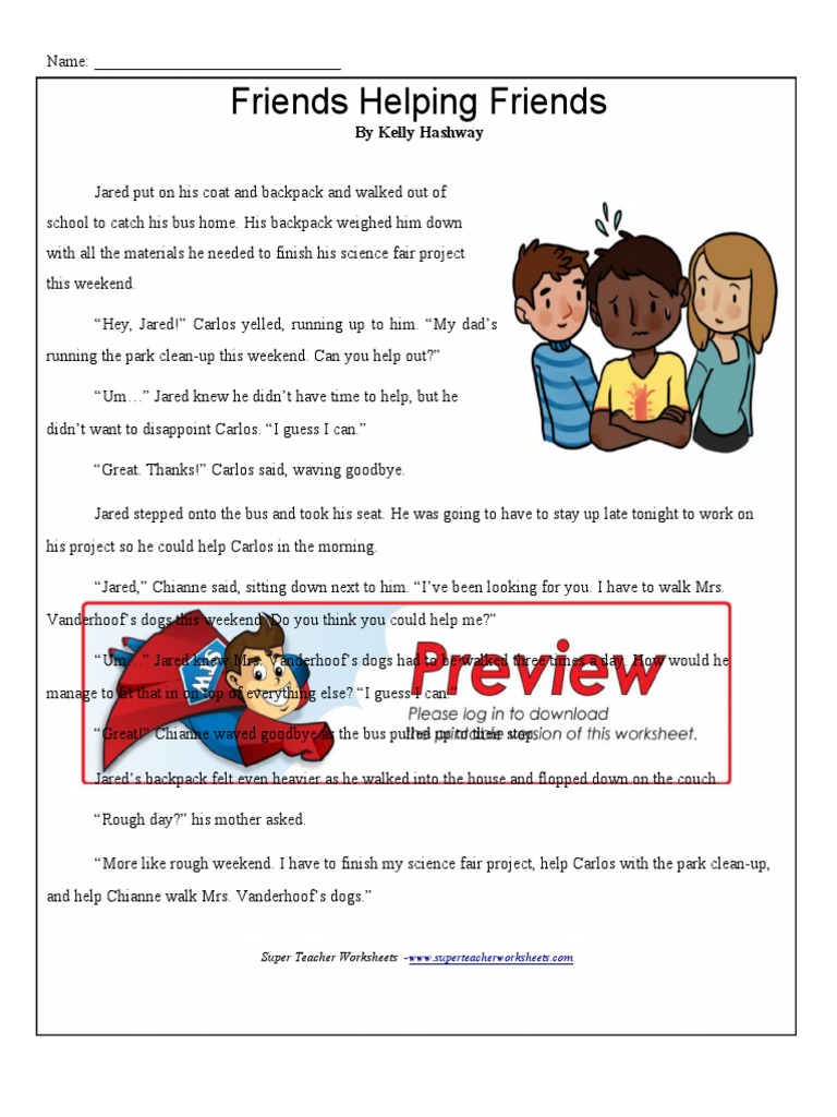 Friends Helping Friends: by Kelly Hashway | PDF