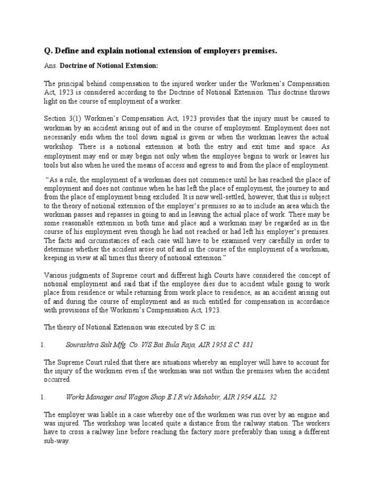 Doctrine of Notional Extension | PDF | Law