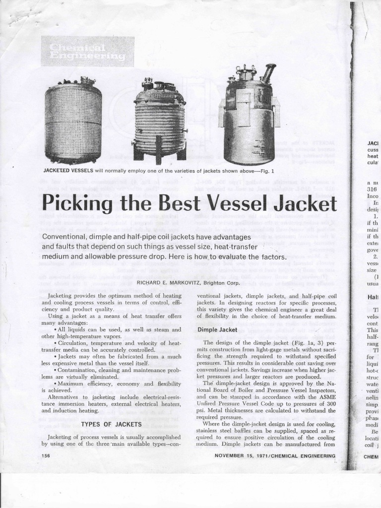 Picking The Best Vessel Jacket PDF | PDF