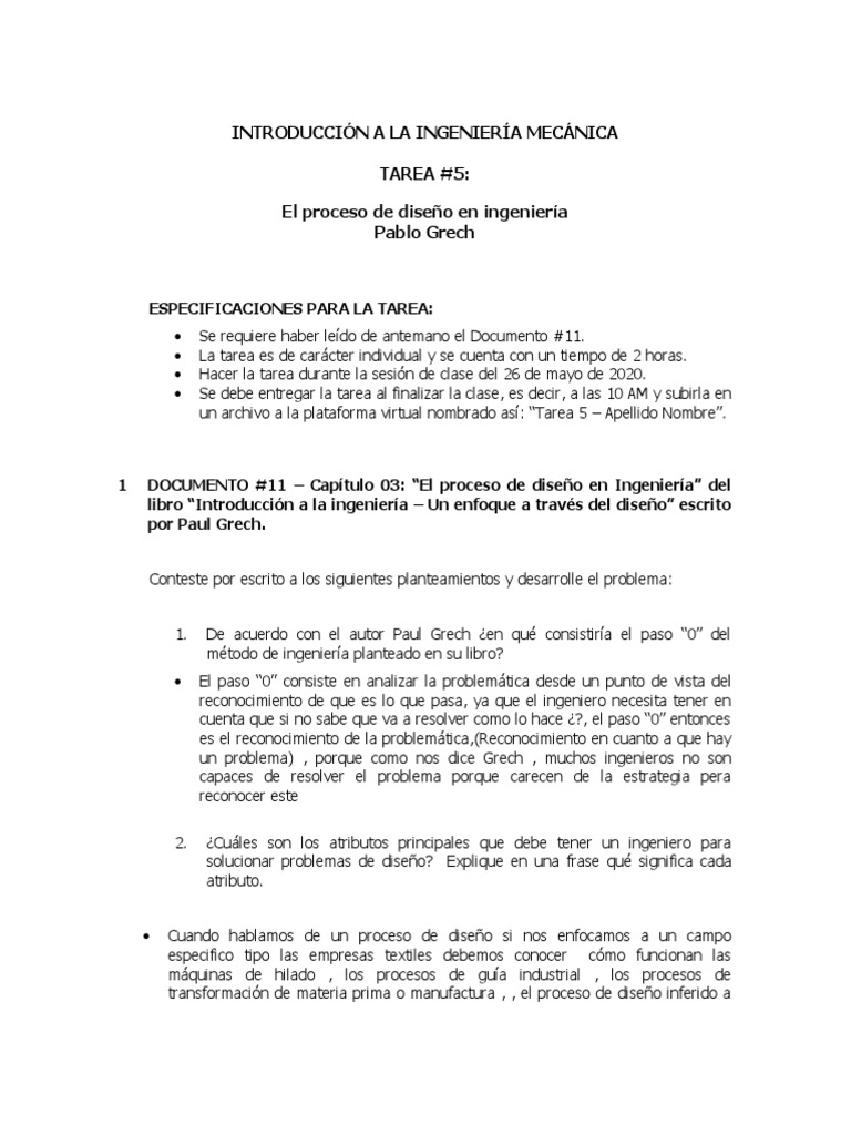 Proceso de Diseño en Ingeniería Mecánica | PDF | Ingeniería | Science