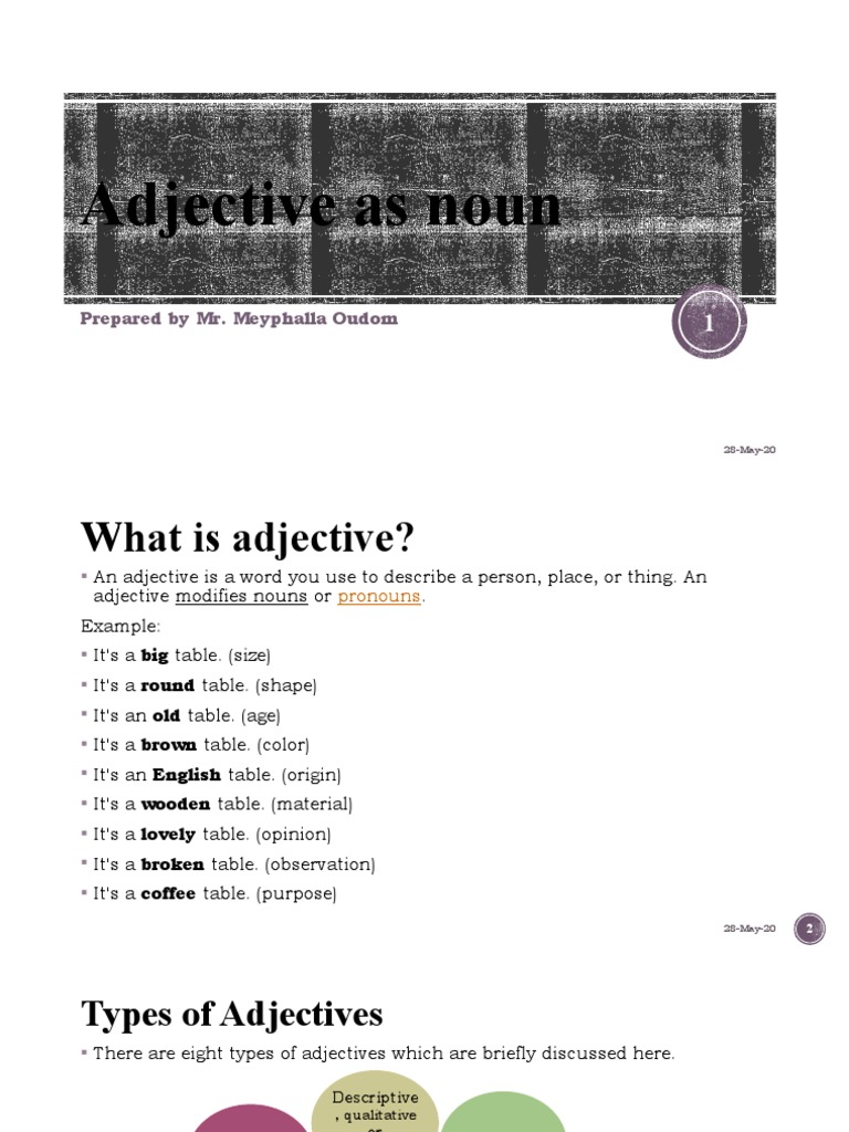 Adjective As Noun | PDF