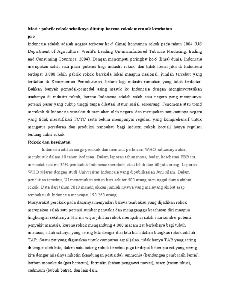 Mosi Debat | PDF | Pengembangan Diri