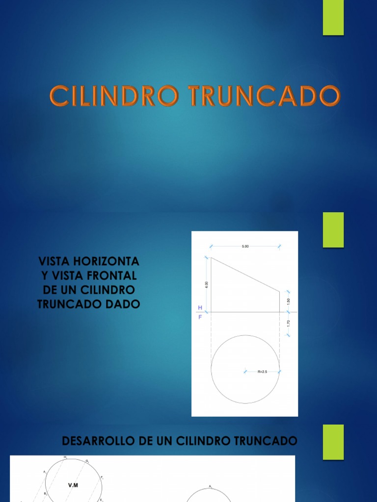 Desarrollo Cilindro Truncado | PDF | Ciencia y matemática