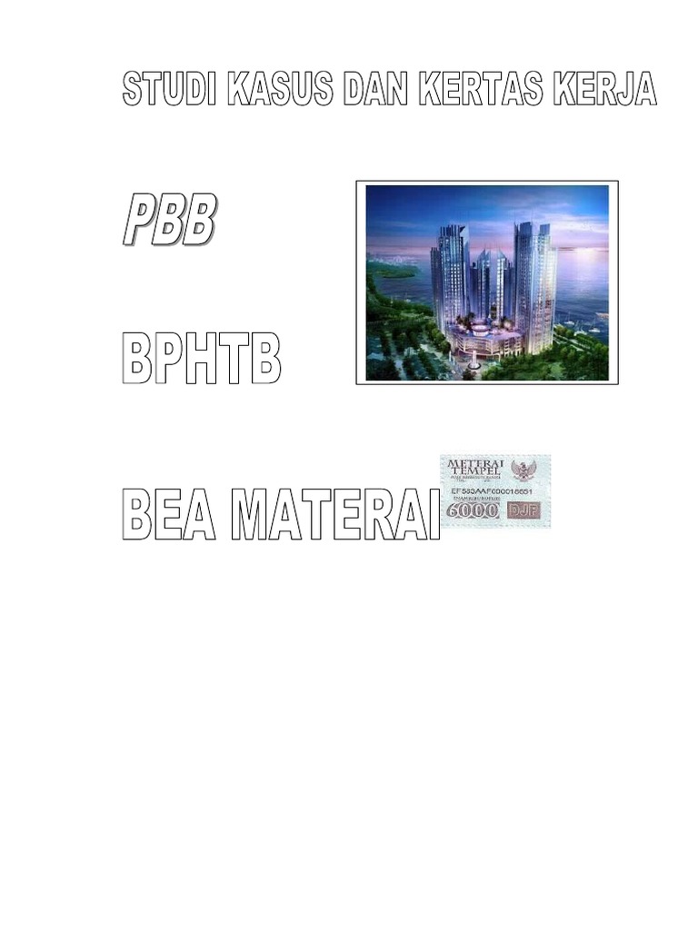 Soal Praktikum Bea Materai BPHTB 2016 | PDF