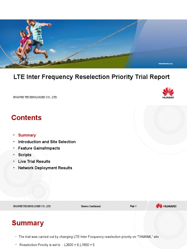LTE Reselection Priority Trial Report | PDF