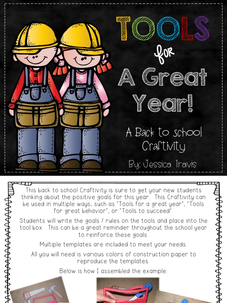 A Great Year!: A Back To School Craftivity | PDF