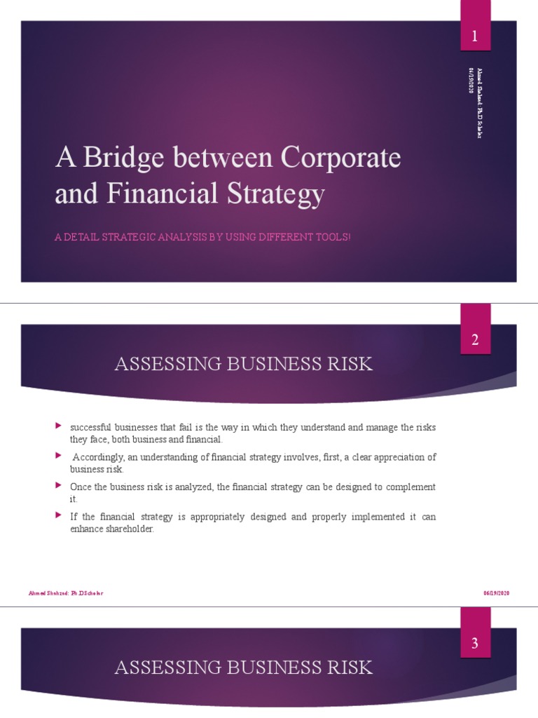 Corporate & Financial Strategy Analysis | PDF