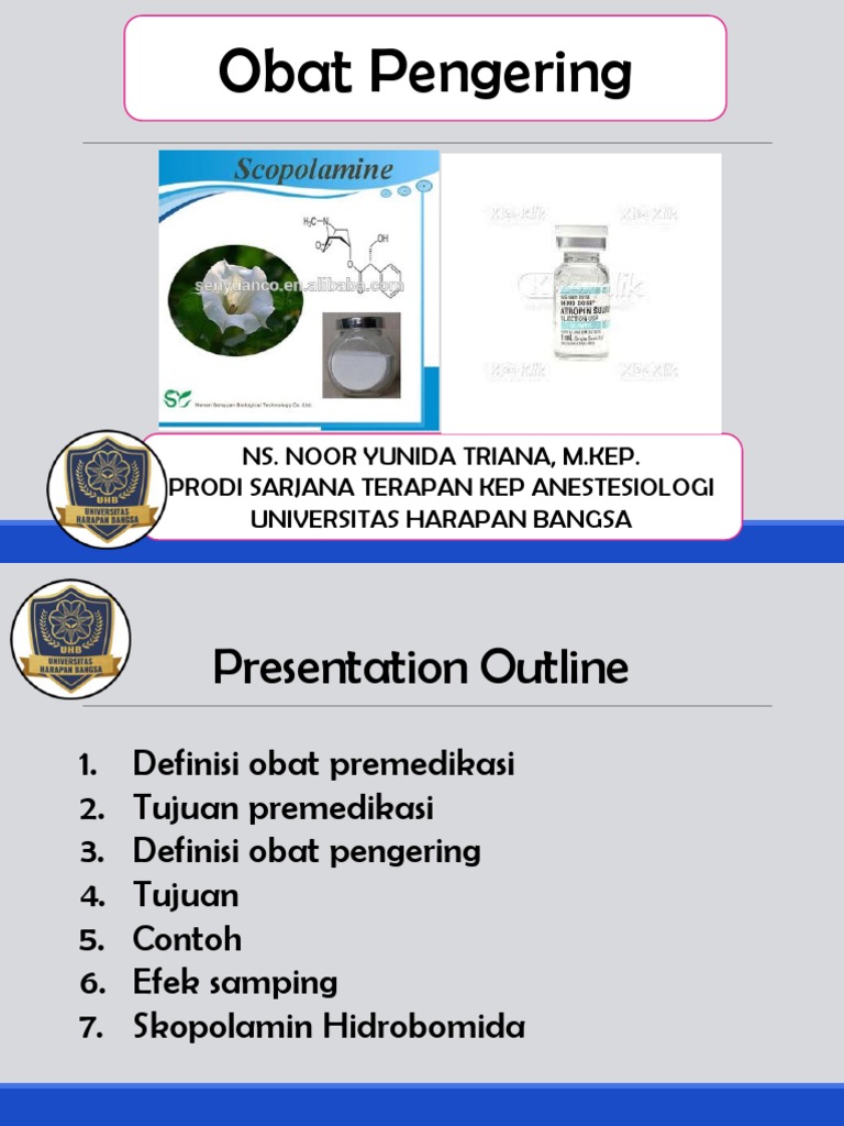 Obat-Obatan Premedikasi | PDF