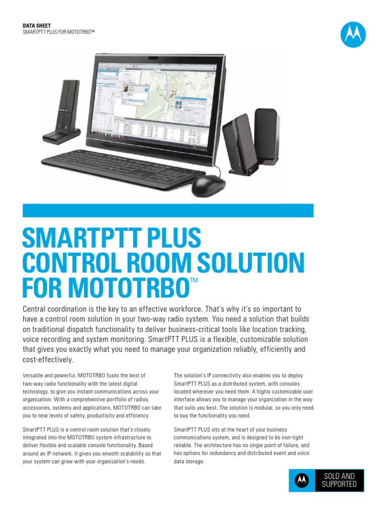 Smartptt Plus Control Room Solution For Mototrbo | PDF