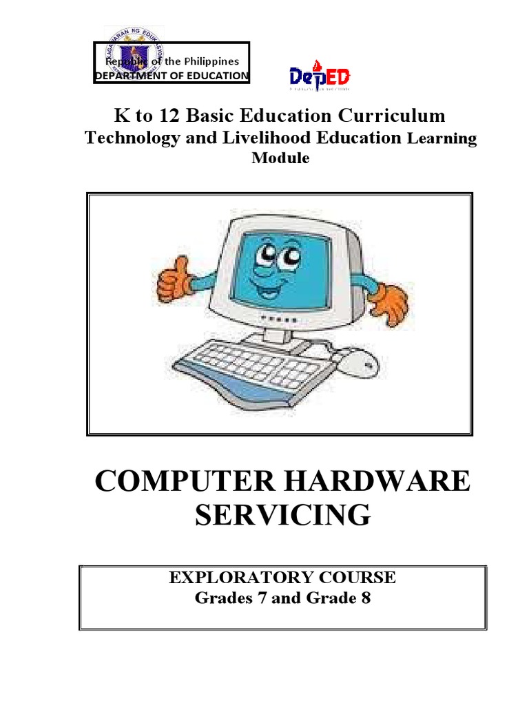 K To 12 PC Hardware Servicing Learning Module | PDF | Career & Growth ...