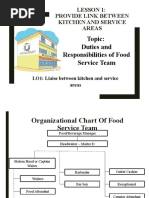 Aragosta Restaurant Staff Roles Explained | PDF | Chef | Menu