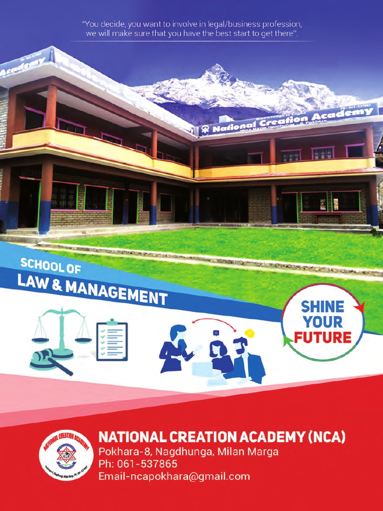 NCA Launches +2 Law and Management Program | PDF | Business | Finance ...